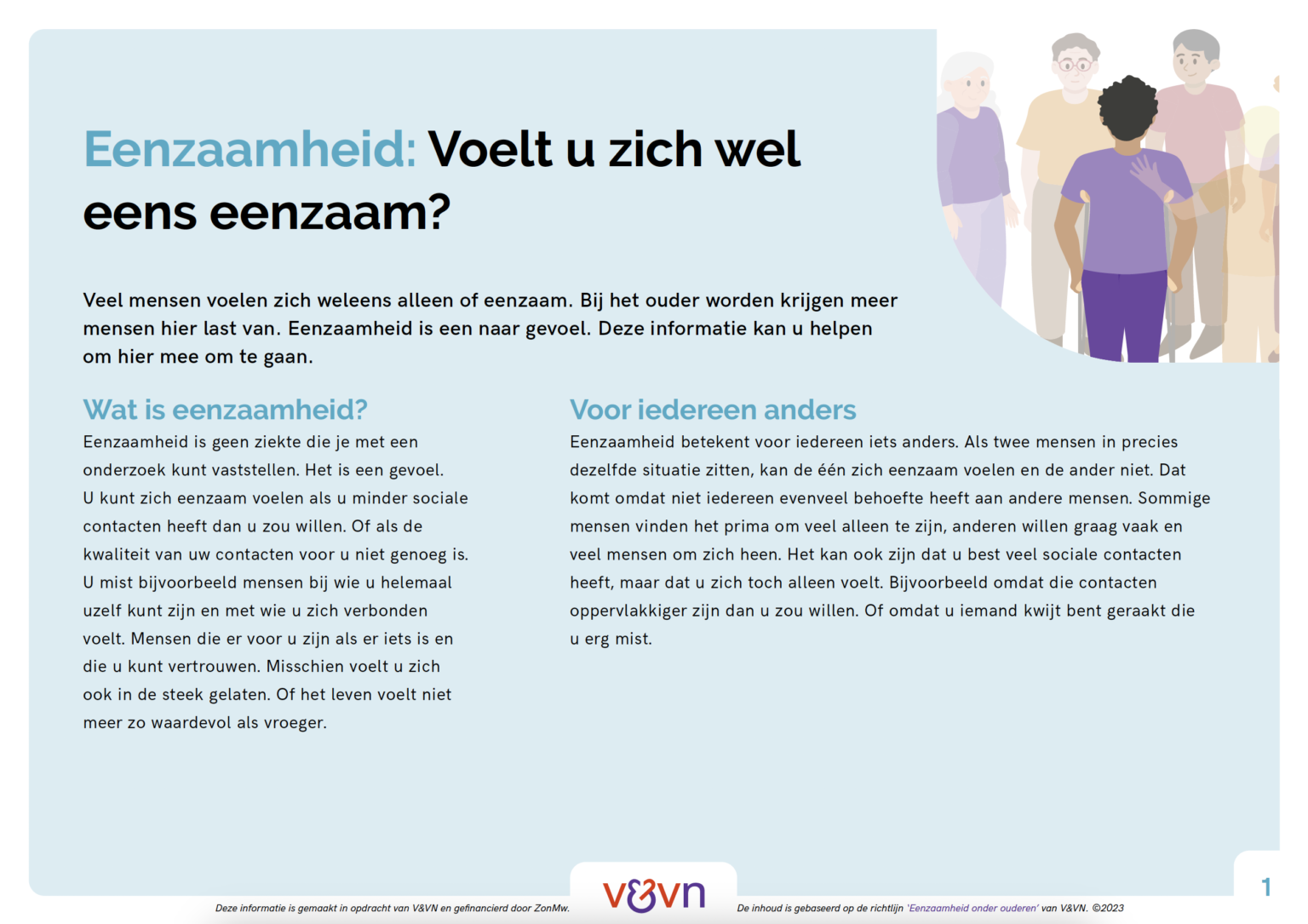 Richtlijn Eenzaamheid - Kennisplatform V&VN